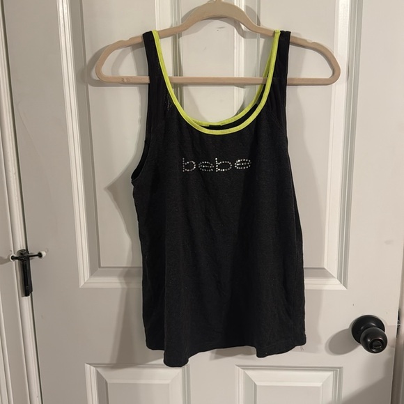 bebe | Tops | Rare Vintage Bebe Rhinestone Logo Top | Poshmark
